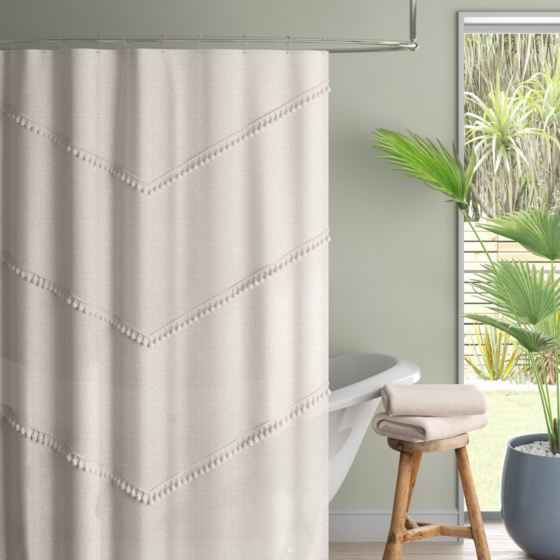 Langley Street Kiel Solid Single Shower Curtain Wayfair